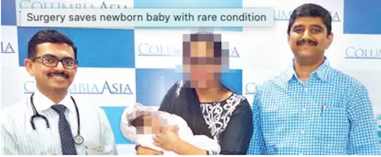 Surgery saves newborn baby with rare condition - Dr. Pranav Jadhav